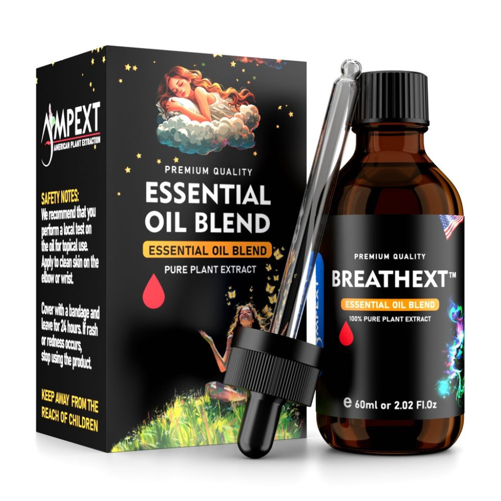 Breathext Essential Oil Blend, Premium Grade, 60ml